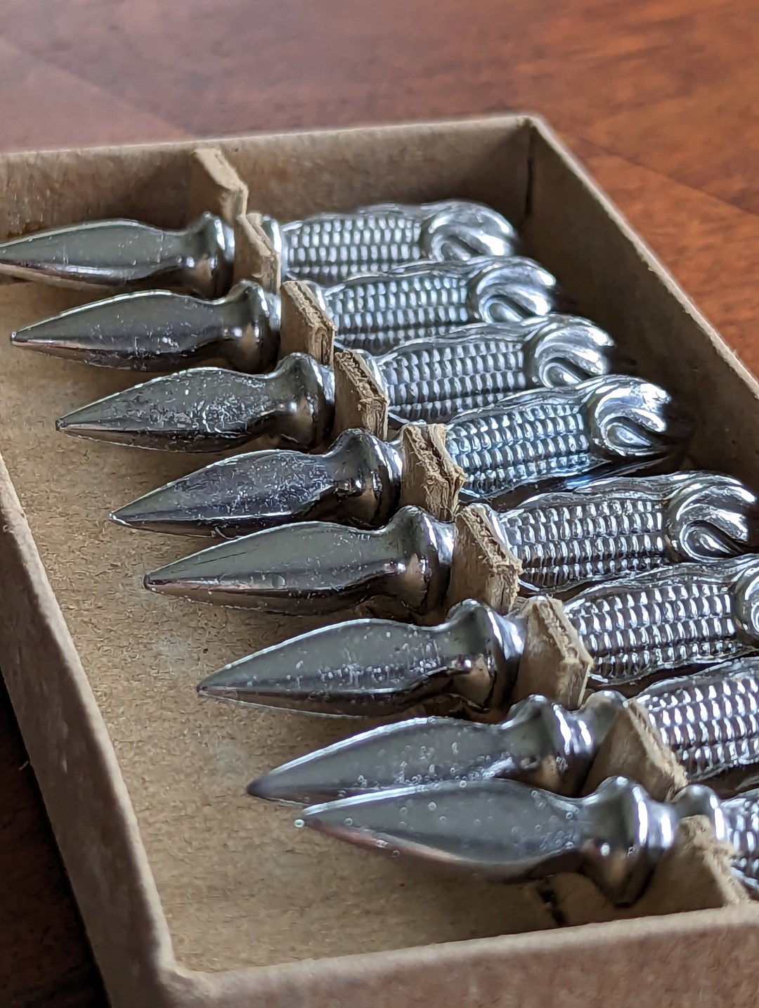 Vintage Chrome Plated Metal Corn Cob Holders Shaped Like Ears - Etsy