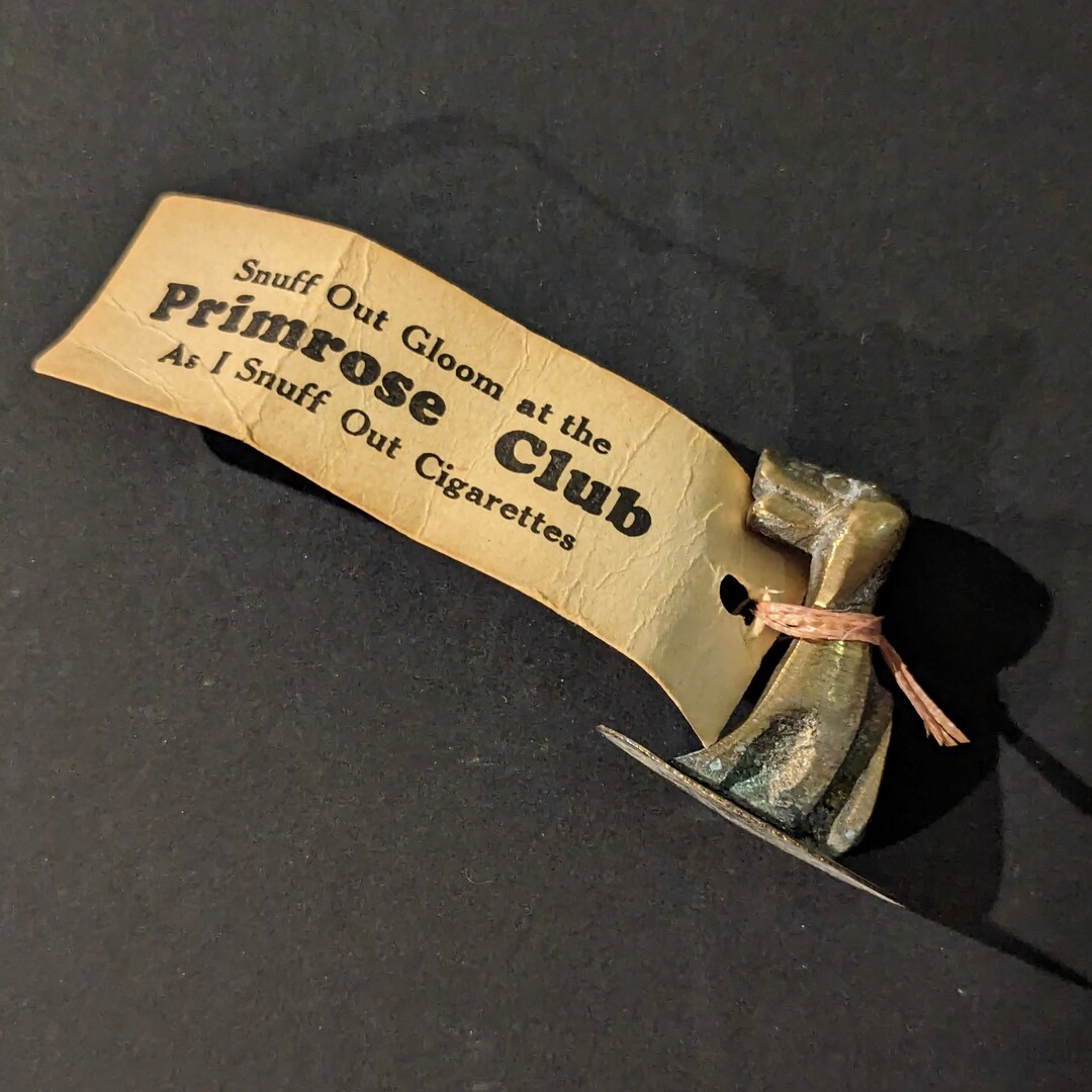 Vintage Ephemera Primrose Club Brass Dog Cigarette Snuffer - Etsy