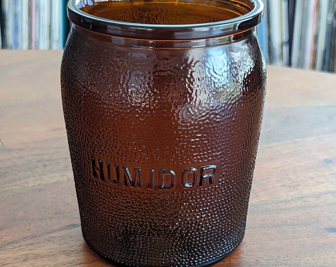 Vintage DUN-RITE Duraglass Amber Glass Humidor Tobacco Jar - Etsy