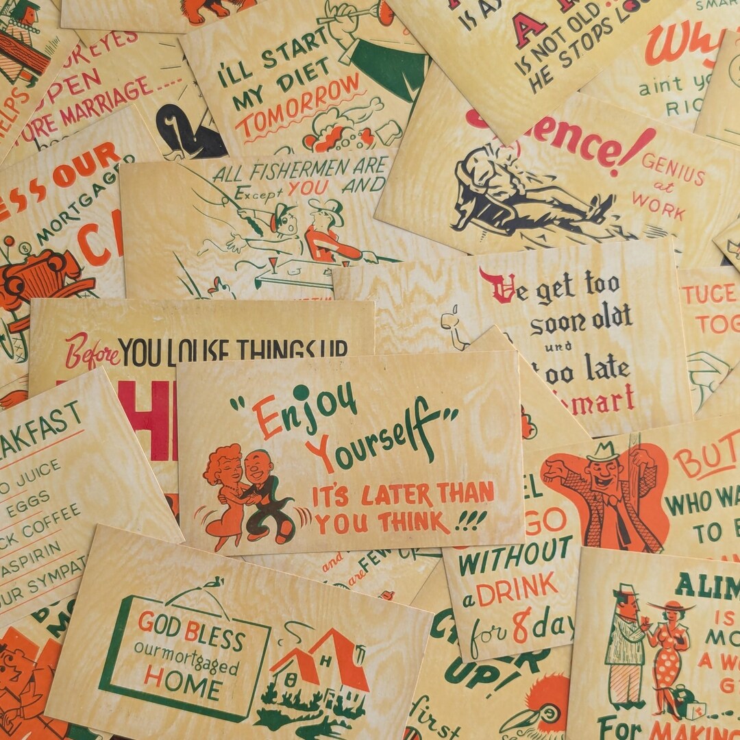 Vintage KOMIC Kard Plak Postcard Japan Variety Lot of 28 - Etsy