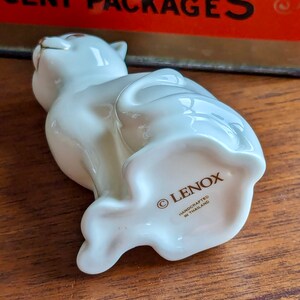 Vintage LENOX Sitting Kitty Cat Figurine With Gold Detail - Etsy