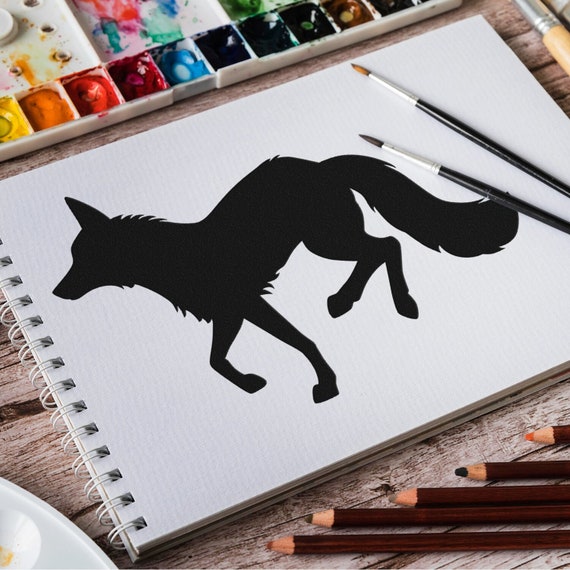 Fox Stencil Graffiti