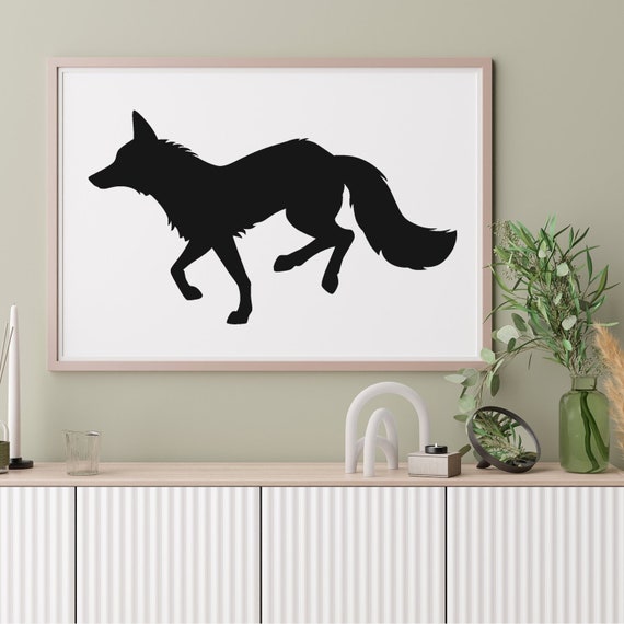 Fox Stencil Graffiti