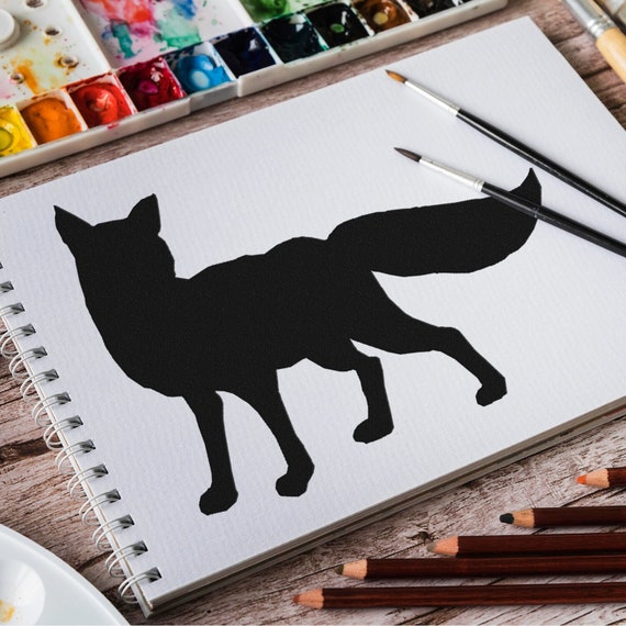 Fox Stencil Graffiti