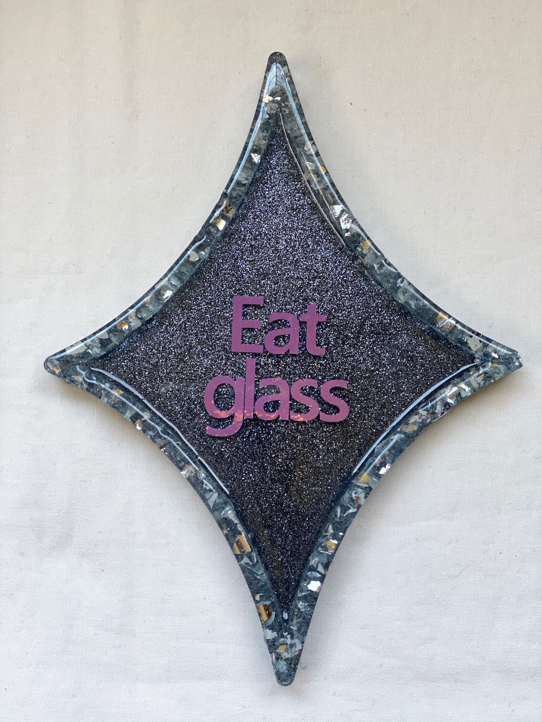 Eat Glass Tray Schitt's Creek David Rose Insult Rolling Tray Trinket ...