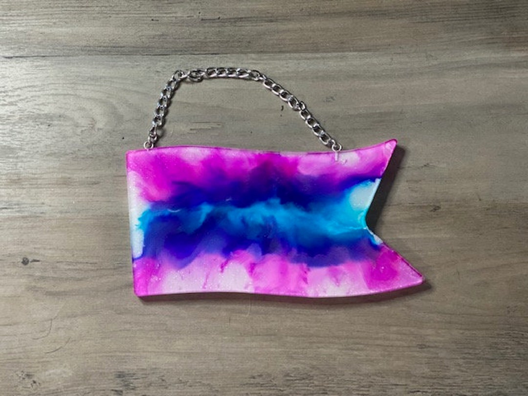 Trans Pride Flag Bi Pride Flag LGBTQIA+ Resin Home Decor Wall Hanging ...