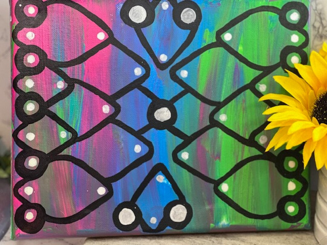 Bad at Symmetry Acrylic Painting Mandala Wall Art Home Decor - Etsy