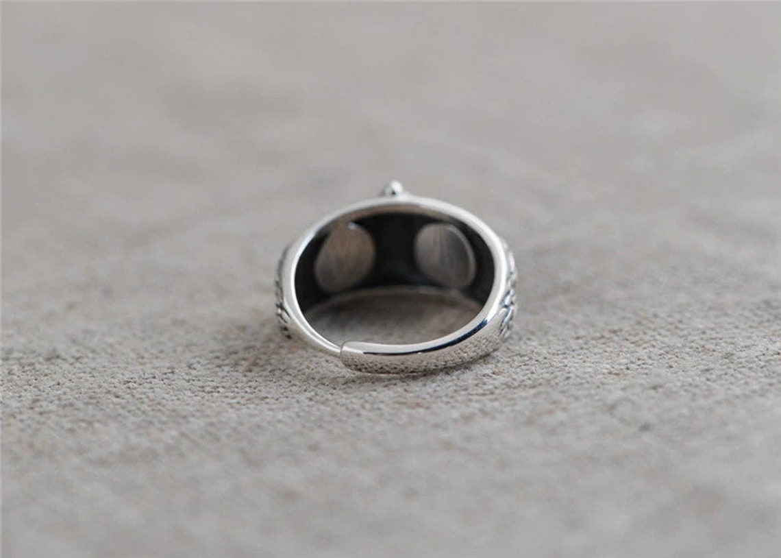 Owl Eye Ring Sterling Silver Owl Eyes Ring Sterling Silver | Etsy