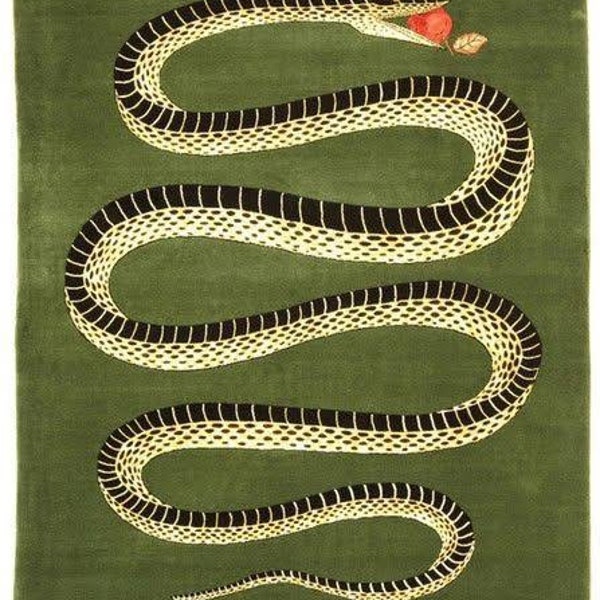 Snake Print Rug - Etsy