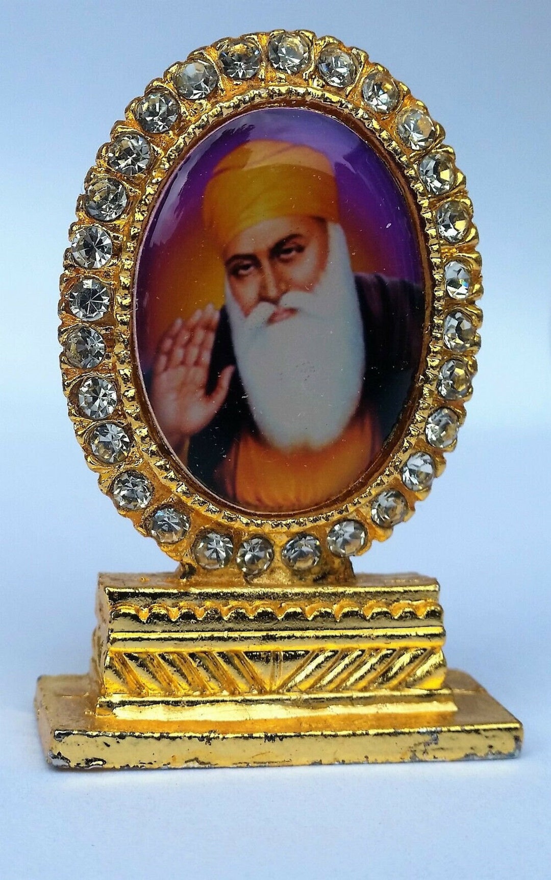 Gold Plated Desktop Car Dashboard Mantle Piece Sikh Khalsa - Etsy