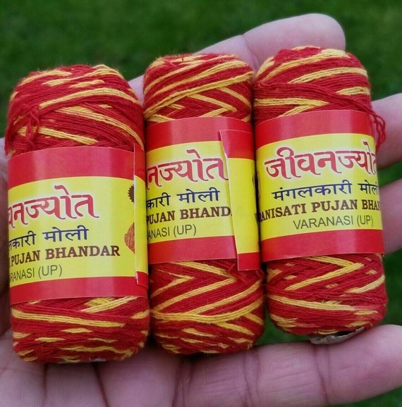 3x Mauli Thread Pack Mouli Good Luck Dhaga Wedding Kalawa - Etsy UK