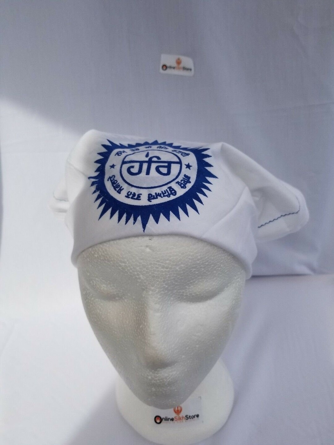 Sikh Hindu Kaur Singh Blue Hari Har Bandana Head Wrap Gear Rumal ...