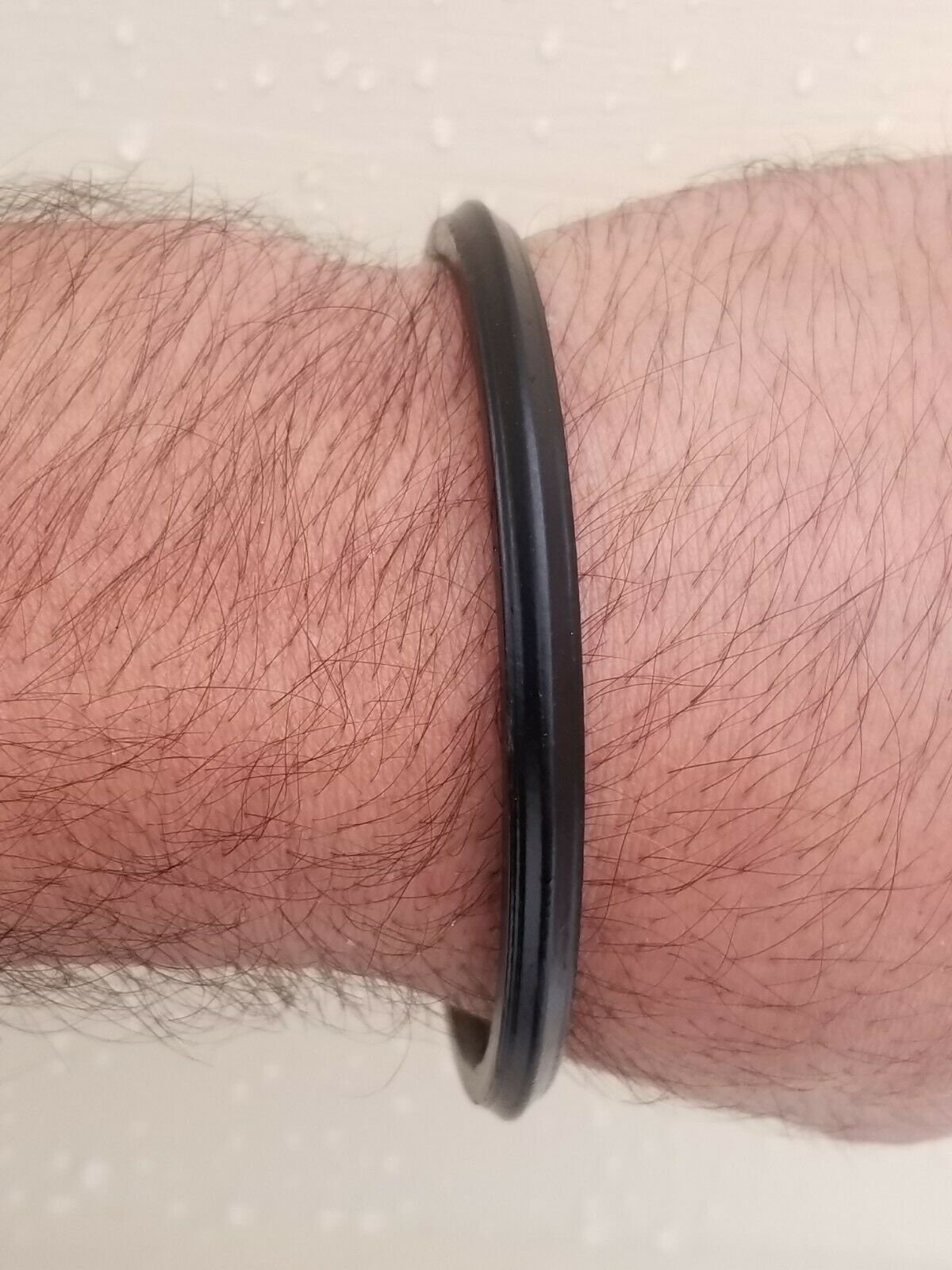 Black Sarbloh Iron Kada one Edge Smooth Sikh Singh Kaur Khalsa | Etsy