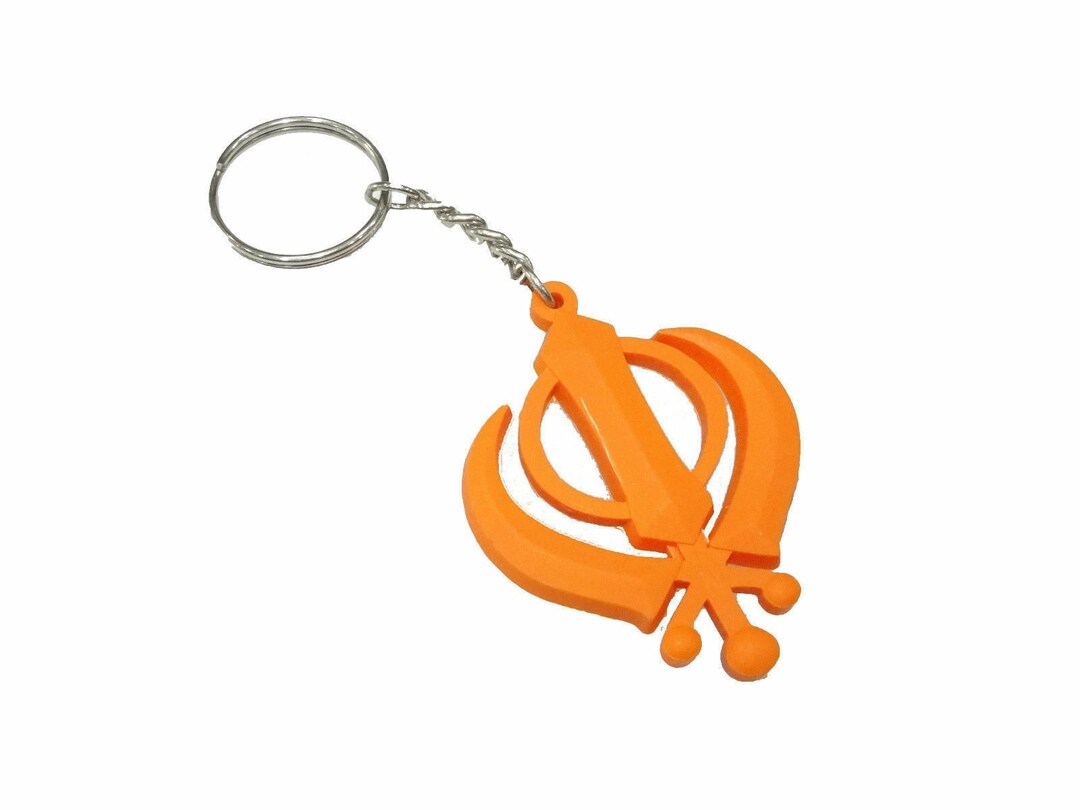 Sikh Religious Icon Khanda Key Ring Soft Key Ring Punjabi - Etsy