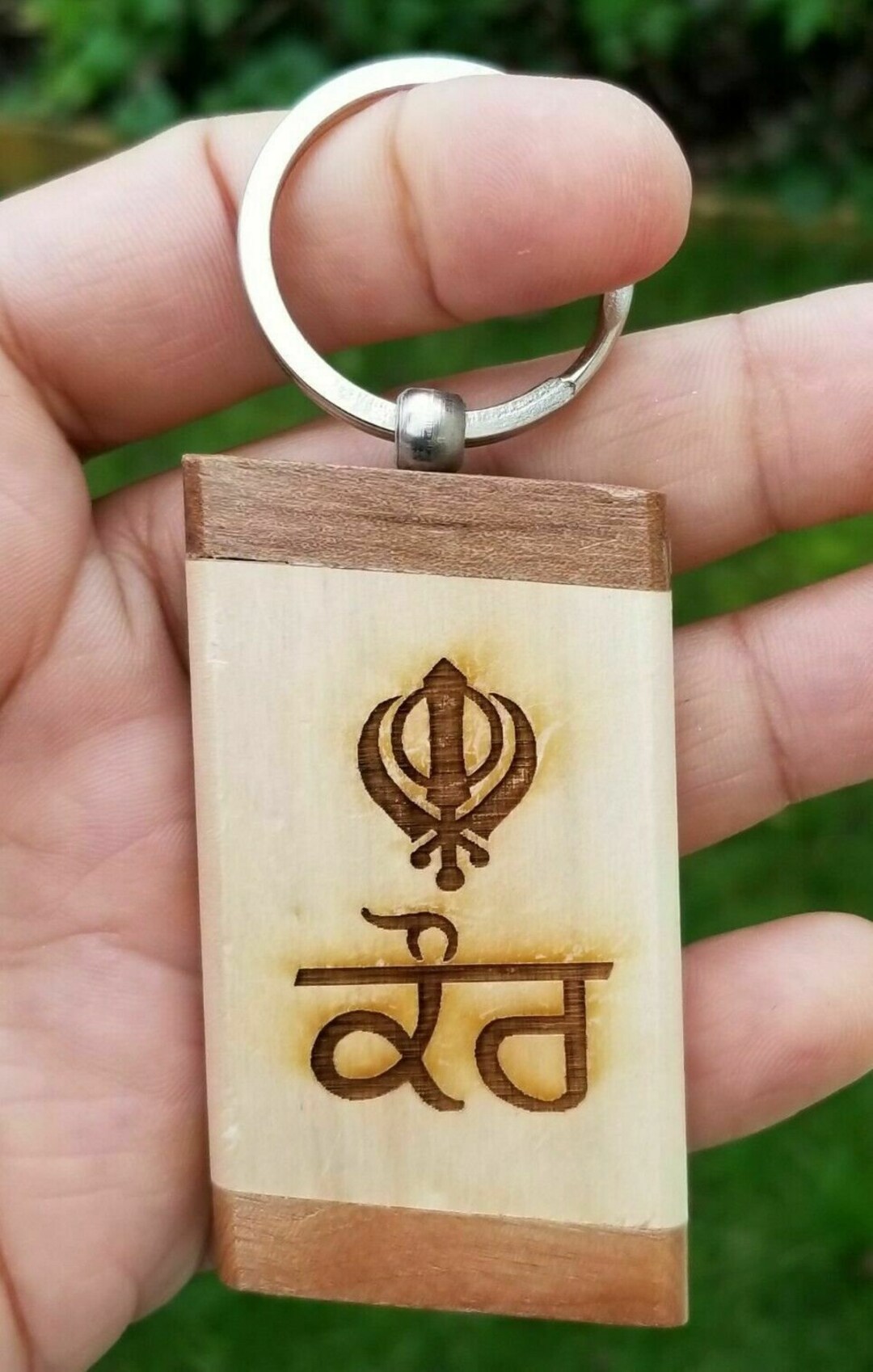 Sikh Punjabi Word Kaur Khanda Singh Kaur Khalsa Wood Key Chain - Etsy
