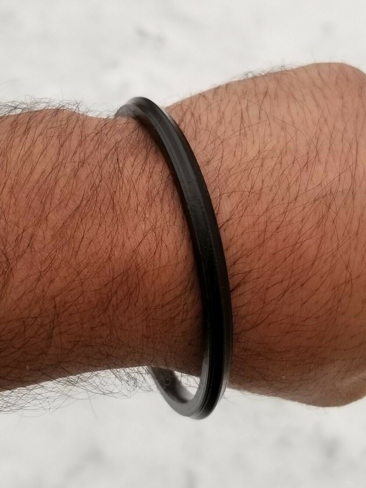 Black Sarbloh Iron Kada One Edge Smooth Sikh Singh Kaur Khalsa | Etsy ...