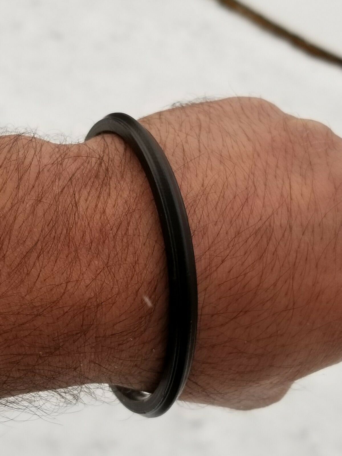 Black Sarbloh Iron Kada one Edge Smooth Sikh Singh Kaur Khalsa | Etsy