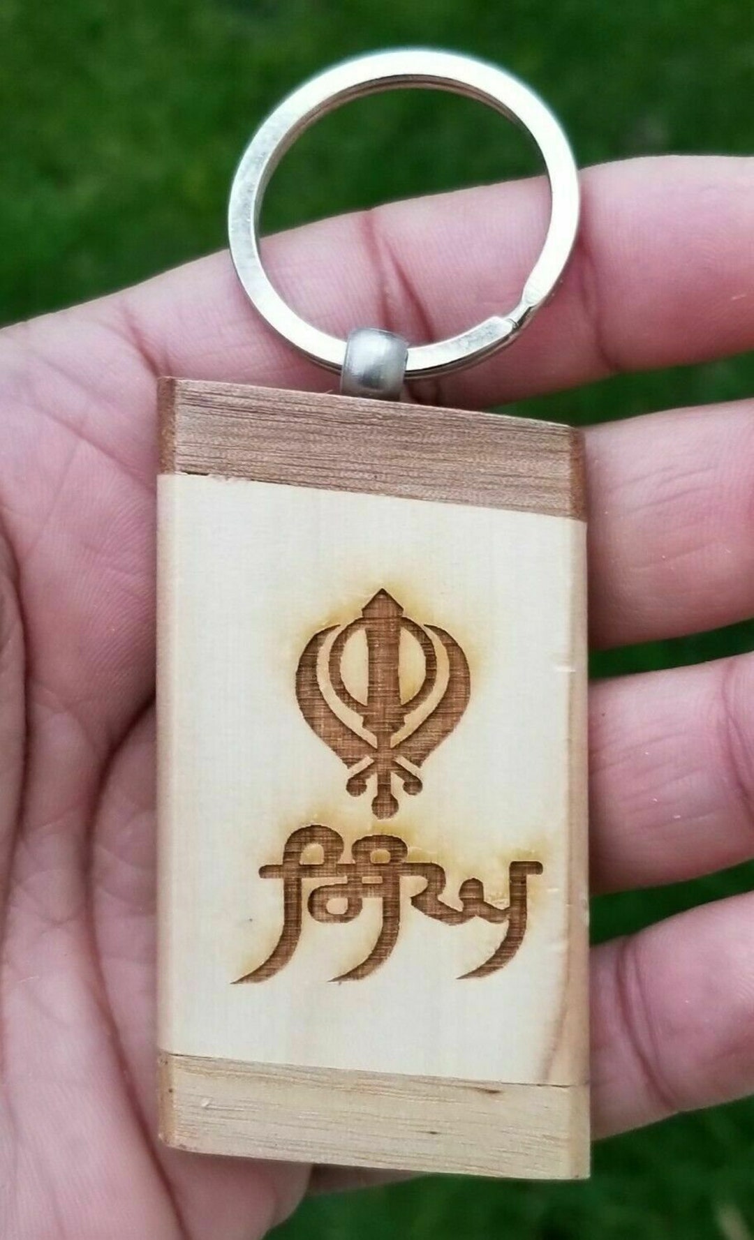 Sikh Punjabi Word Singh Khanda Sikhi Kaur Khalsa Wood Key - Etsy