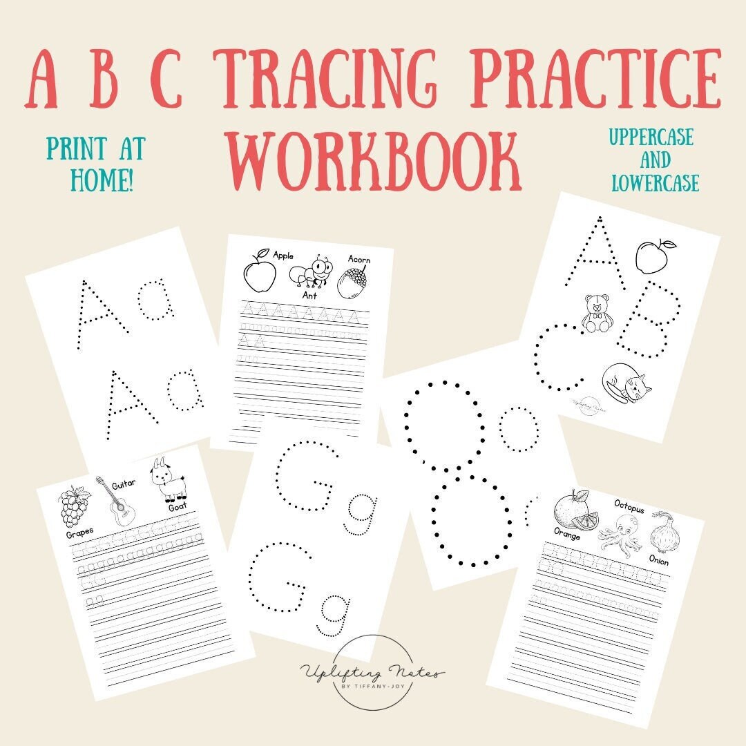 ABC Tracing Writing Practice | Alphabet Writing Practice Workbook ...