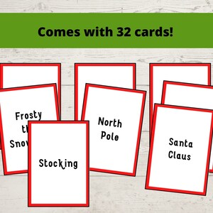 Christmas Pictionary Game - Christmas Party Games, Xmas Pictionary ...