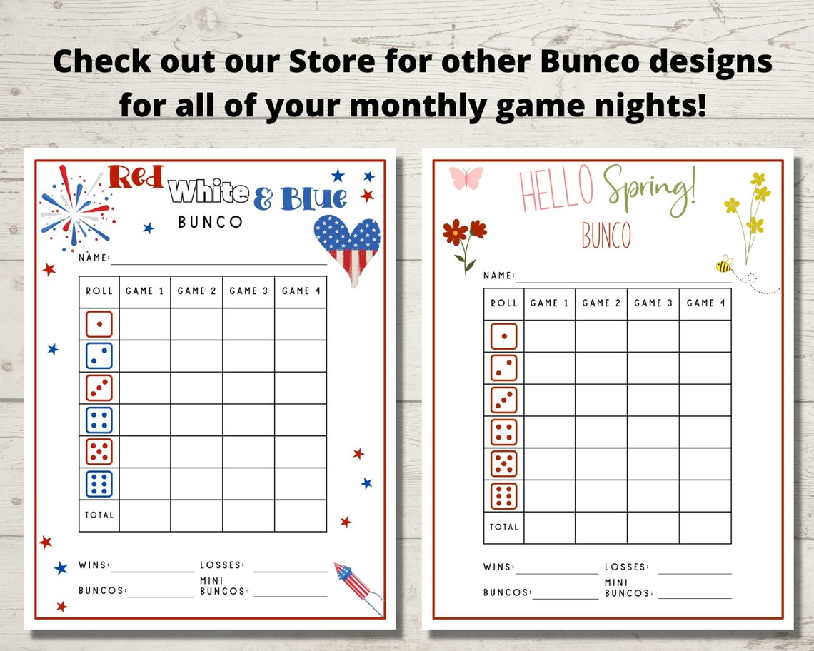 St. Patrick's Day Bunco - March Bunco Printables, Erin Go Bragh Bunco ...