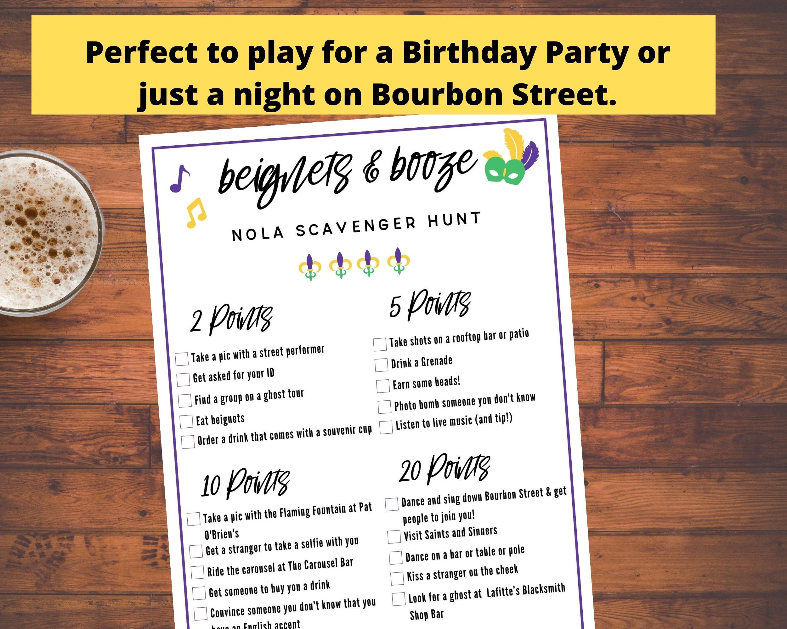 NOLA Scavenger Hunt Game - Bourbon Street Bar Crawl, New Orleans ...