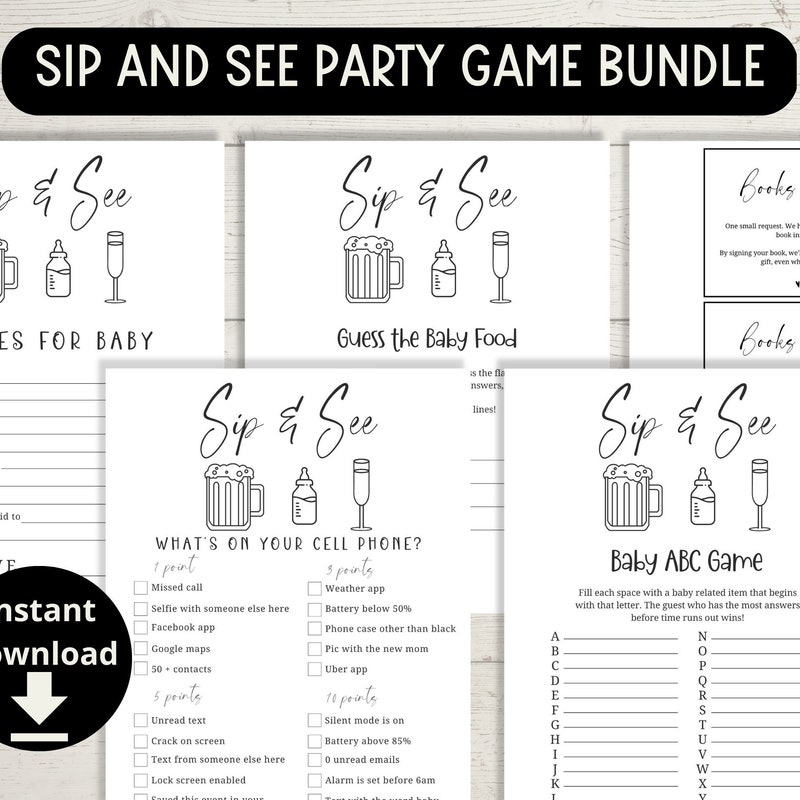 Sip and See Party - Etsy