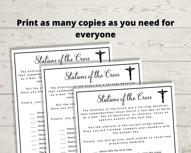 Stations of the Cross Childrens Activity Good Friday Lesson, Ways of ...