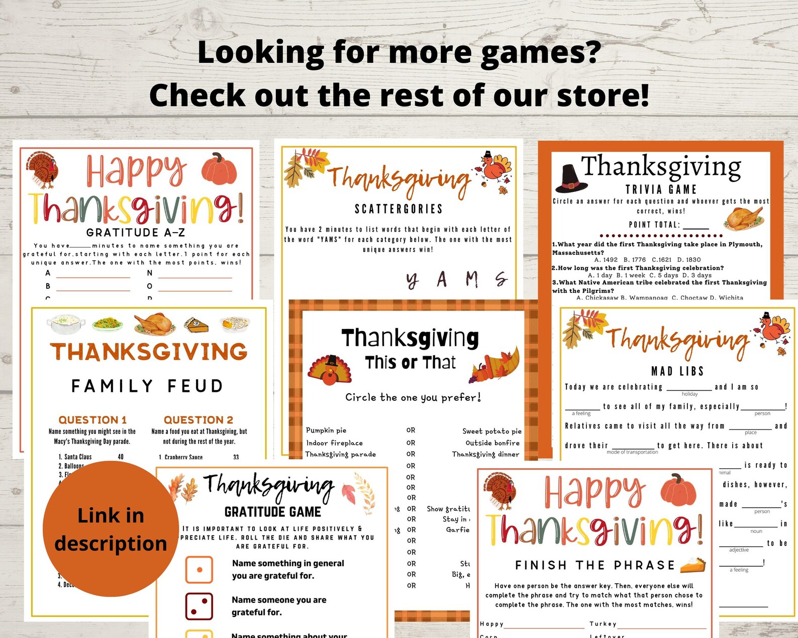 Thanksgiving Bunco Fall Bunco Score Cards (Instant Download) - Etsy