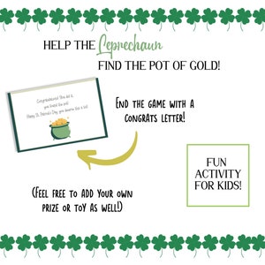 St Patricks Day Scavenger Hunt Printable - Leprechaun Game, Saint ...