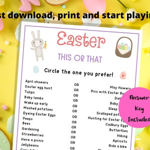 Easter This or That Game - Easter Would You Rather, Easter Printable ...