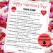 Valentine Trivia Game - Valentines Trivia, Valentine Party Game ...