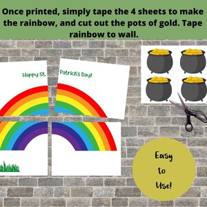 Pin the Pot of Gold to the End of the Rainbow Children's Game - St ...
