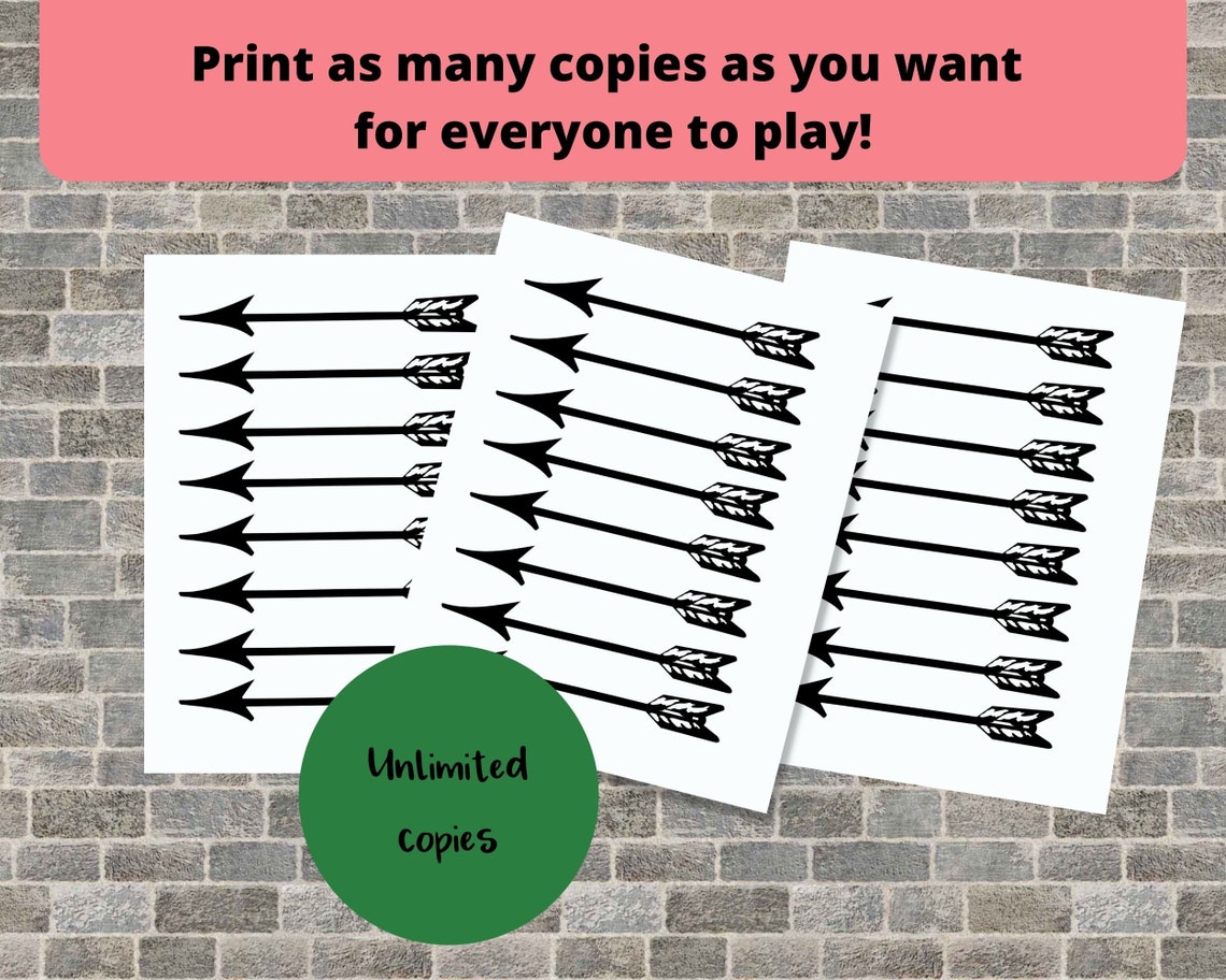 Pin the Arrow on the Heart Children's Game Valentine's Day Classroom ...