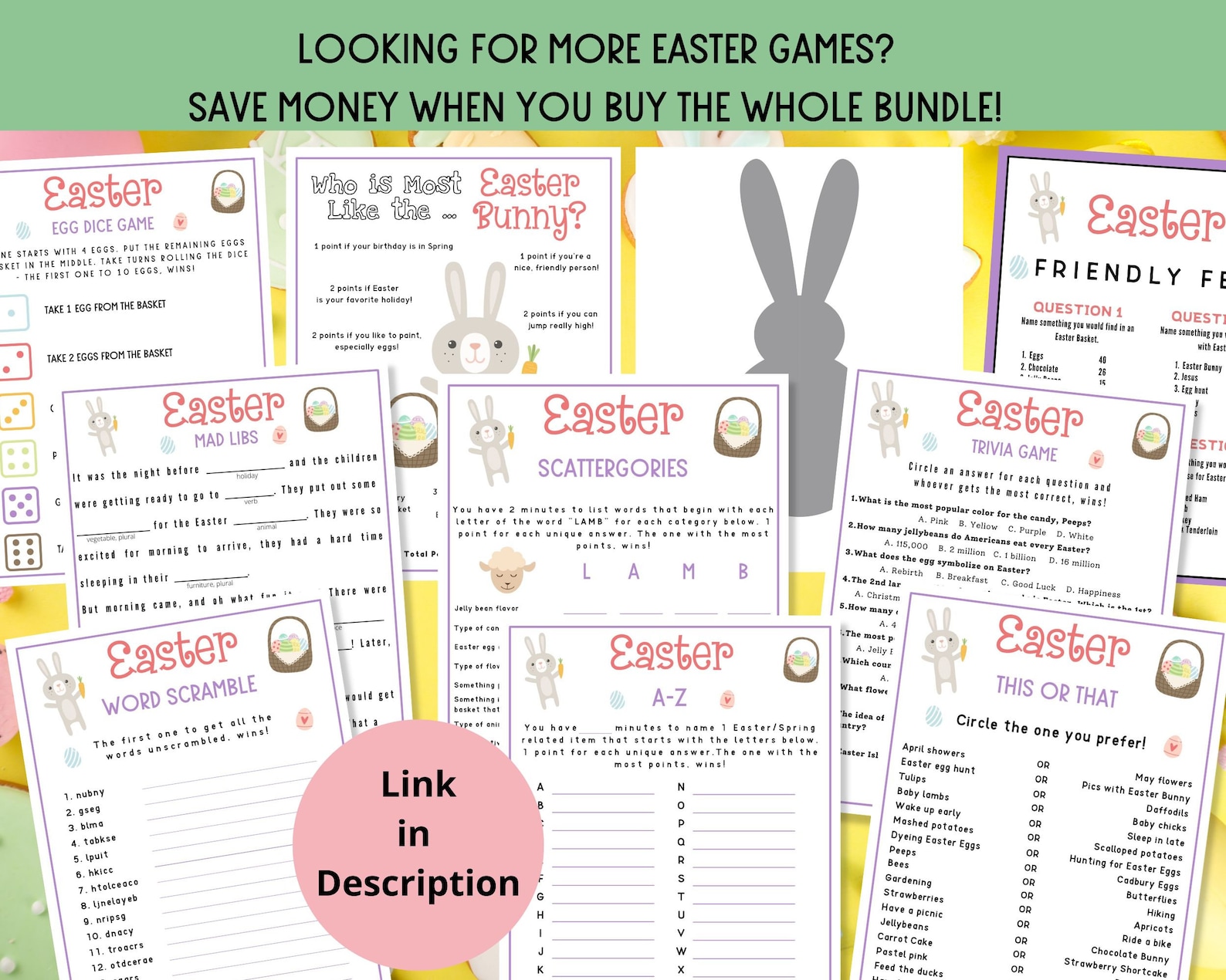 Resurrection Eggs Printable - the Easter Story, Church Game, Easter ...