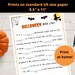 Halloween Mad Libs Game Children's Halloween Party Game, Kids Madlibs ...
