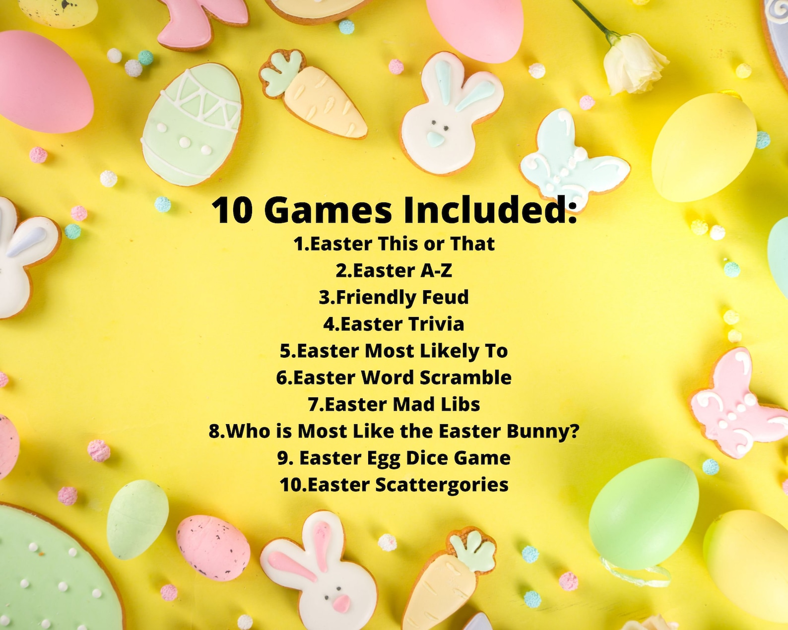 Easter Game Bundle Easter Family Game Pack, Easter Activities, Easter ...