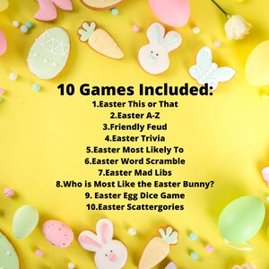 Easter Game Bundle - Easter Family Game Pack, Easter Activities, Easter ...
