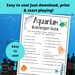 Aquarium Scavenger Hunt - Aquarium Treasure Hunt, Ocean Hunt for Kids ...