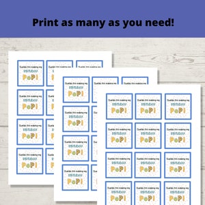 Pop It Birthday Favor Tags - Thanks for Making My Birthday Pop! Gift ...