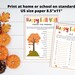 Fall Game Bundle Autumn Games Bundle, Fall Activites for Kids and ...