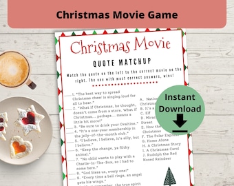 Christmas Movie Quote Game | Etsy