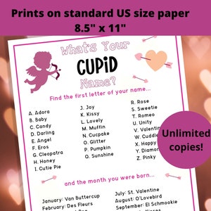 What's Your Cupid Name Game - Valentine's Day Name Generator, What's ...