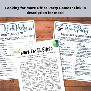 Office Party Game - Work Party Game, Find Someone Who, Team Building ...