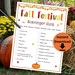 Fall Festival Scavenger Hunt - Fall Fest Game, Kids Scavenger Hunt ...