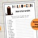 Halloween Word Scramble Kids Halloween Game, Word Game, Halloween Party ...