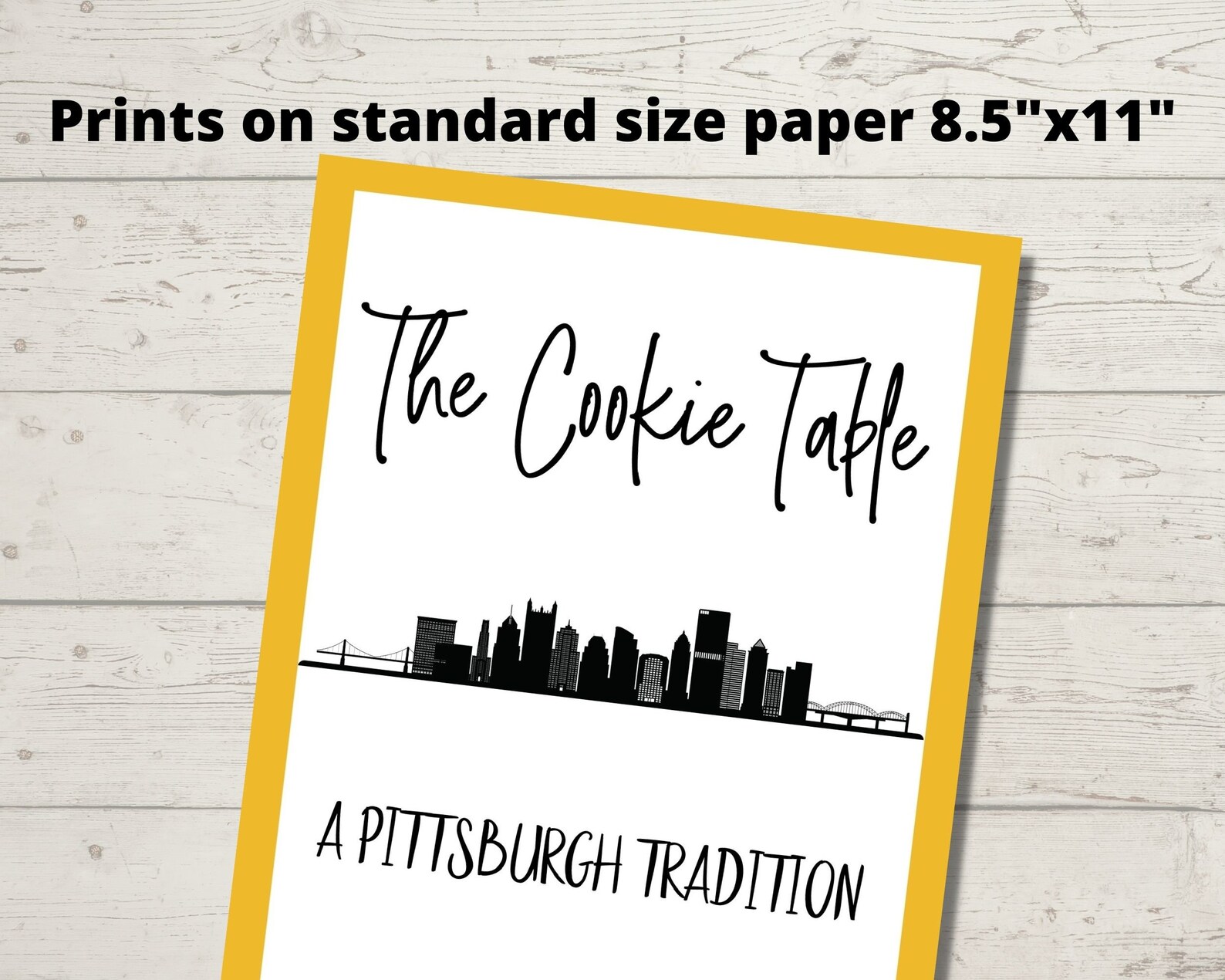 Pittsburgh Cookie Table Sign for Weddings Cookie Table | Etsy