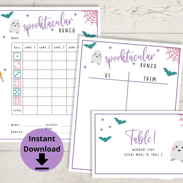 Cute Bunco Score Sheets - Etsy