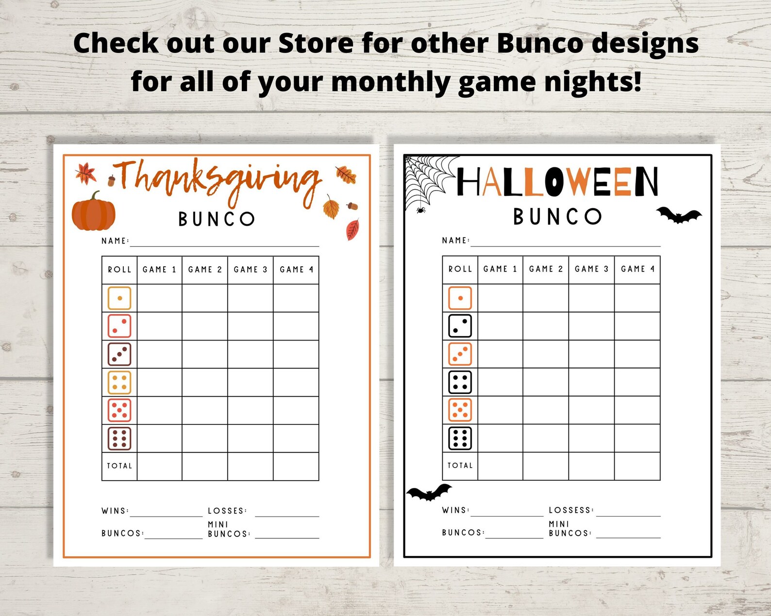 Fall Bunco - Happy Fall Y'all Bunco Printables, Bunco Game, Bunco Table ...