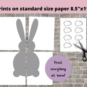 Pin the Tail on the Bunny Children's Game - Easter Game for Kids ...